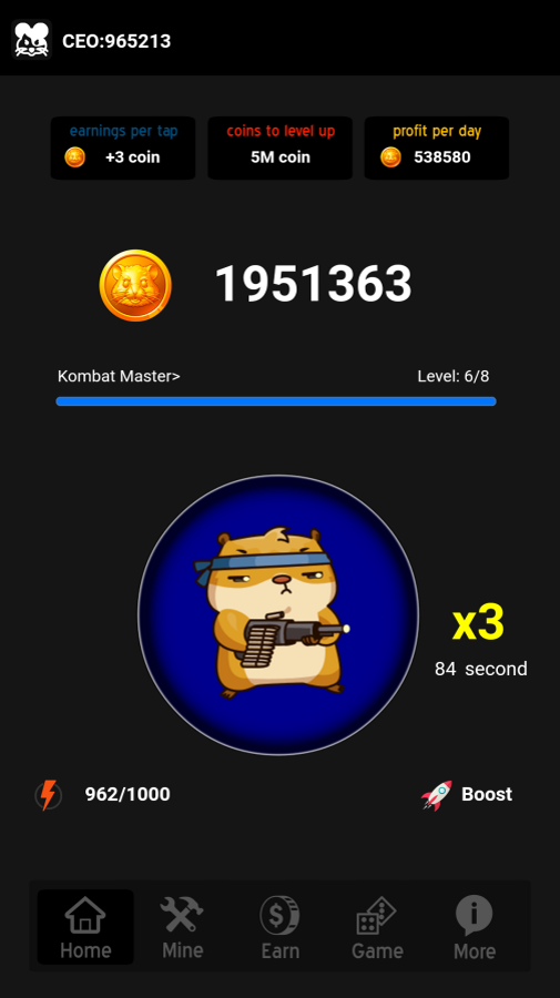 Hamster Kombat CEO|Construct2/3|HTML5|.capx by EncoreSpec | CodeCanyon